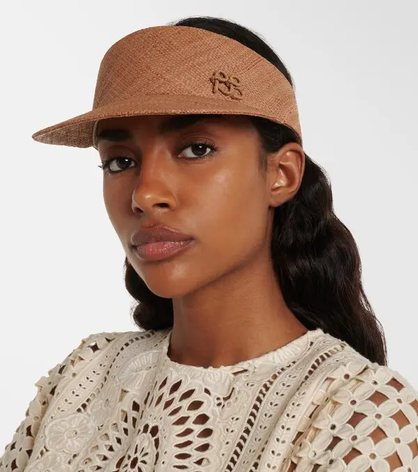 Ruslan Baginskiy Logo Straw Visor - Brown