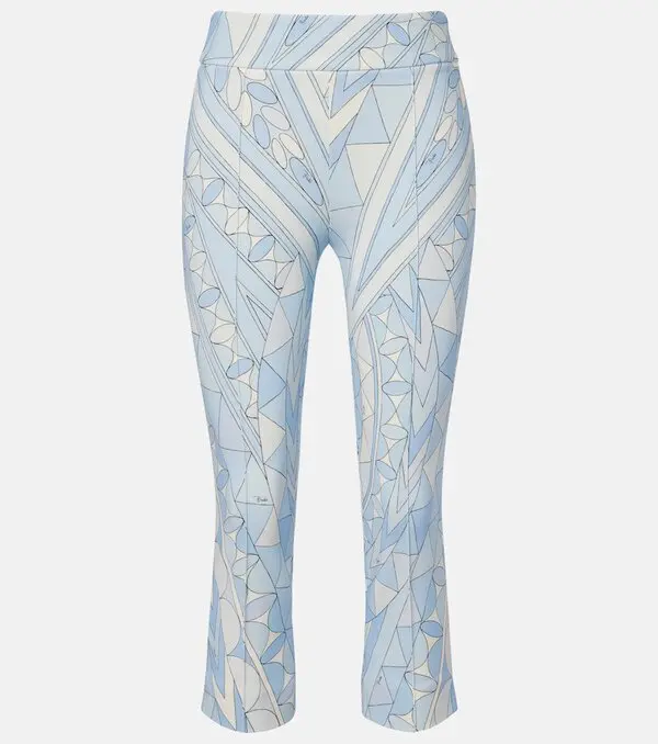 Emilio Pucci Angoli Jersey Capri Pants