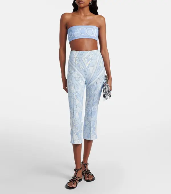 Emilio Pucci Angoli Jersey Capri Pants