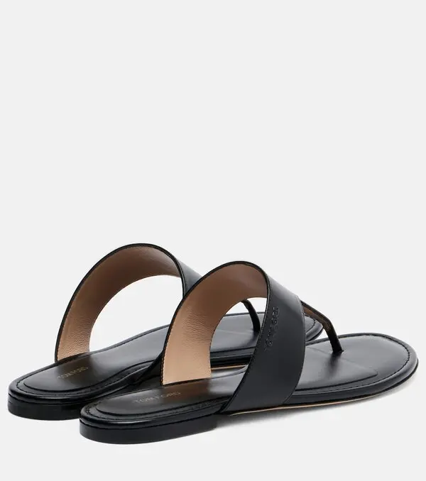 TOM FORD Lina Leather Thong Sandals