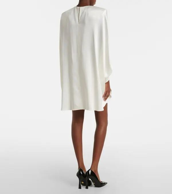 Stella McCartney Draped Cape Effect Mini Dress