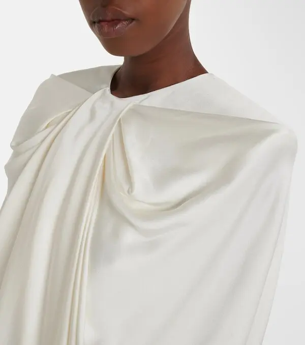 Stella McCartney Draped Cape Effect Mini Dress
