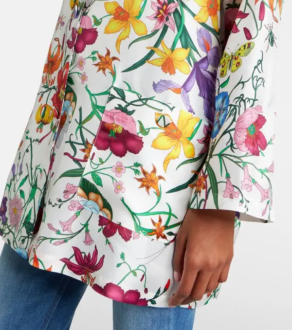 Gucci Flora Silk Twill Shirt