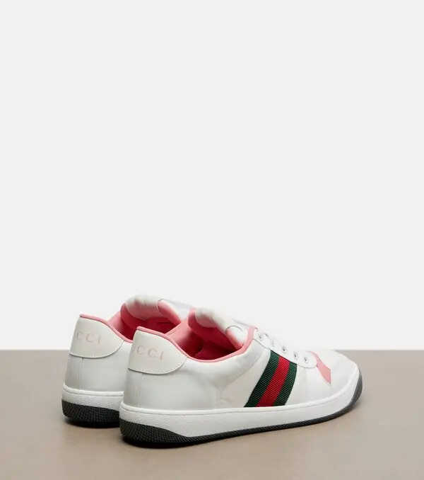 Gucci Screener Leather-trimmed Sneakers - Multicoloured