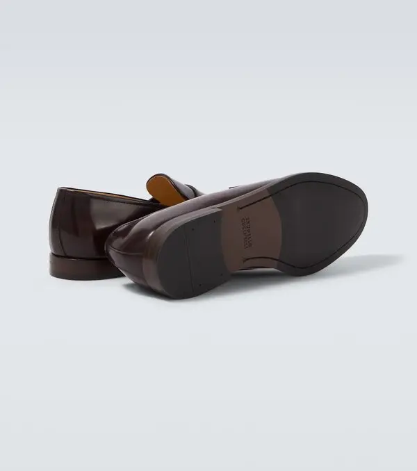 Brunello Cucinelli Leather Penny Loafers