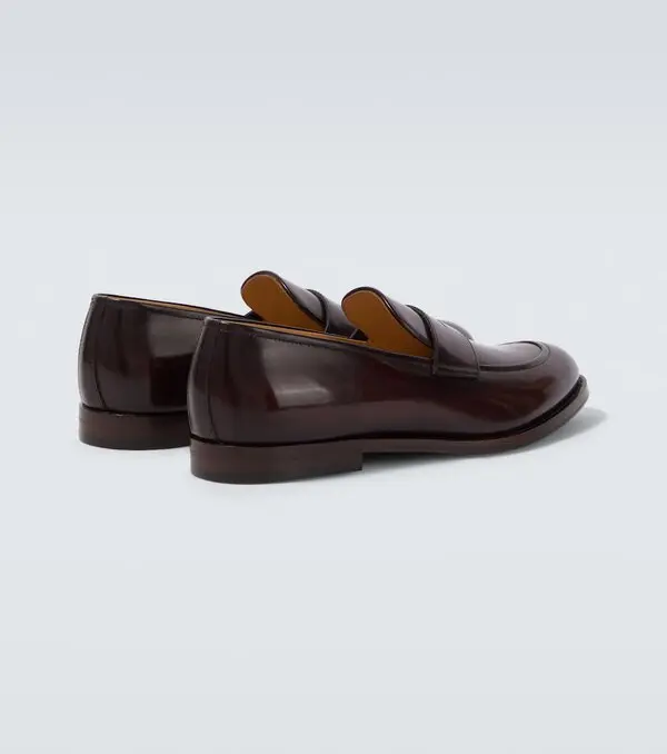 Brunello Cucinelli Leather Penny Loafers