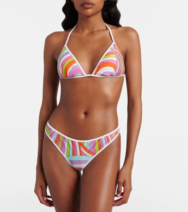 Emilio Pucci Iride Bikini Top - Multicoloured