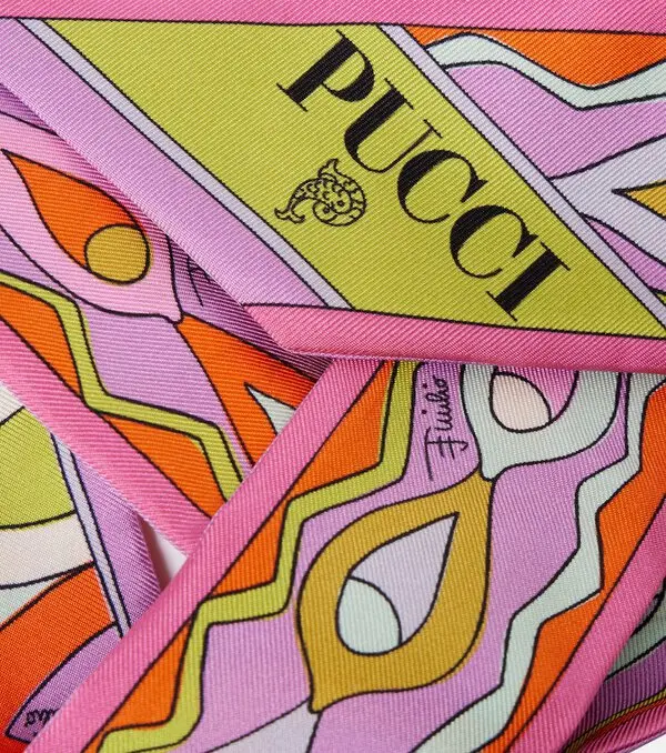 Emilio Pucci Printed Silk Twill Scarf