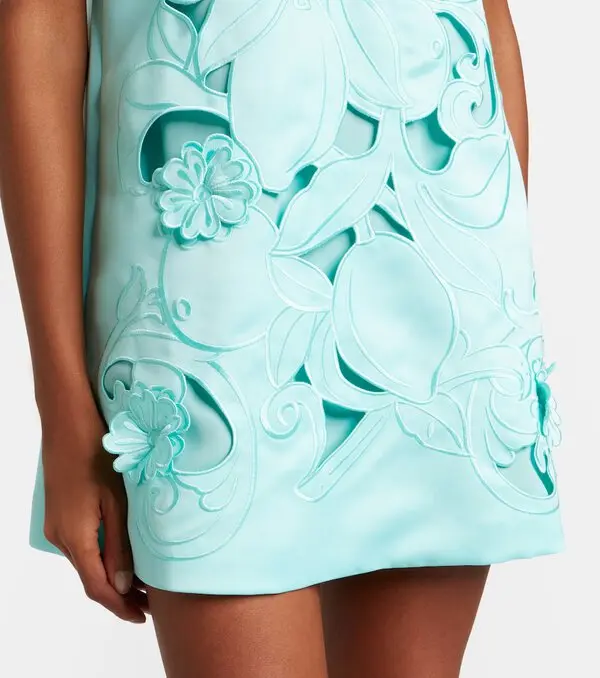 LEO LIN Harper Floral Embroidered Minidress