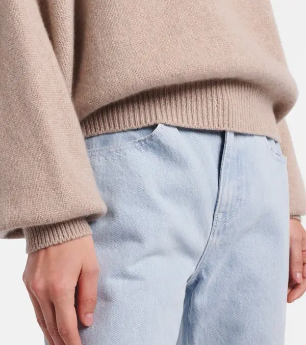 Khaite Margaux Oversized Cashmere Sweater - Beige