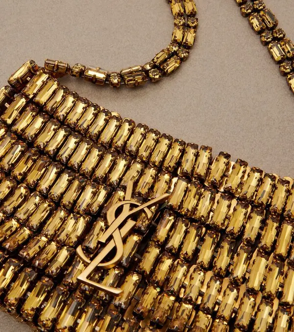 Saint Laurent Evening Embellished Shoulder Bag