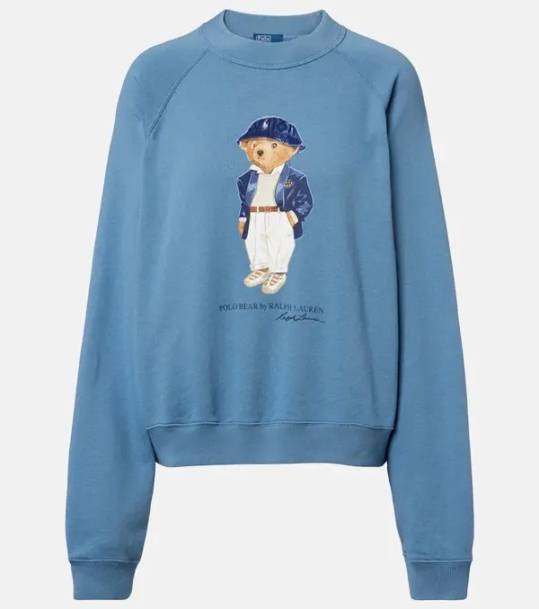 Polo Ralph Lauren Polo Bear Cotton-blend Sweatshirt - Blue