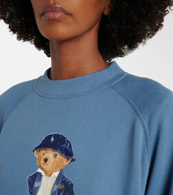 Polo Ralph Lauren Polo Bear Cotton-blend Sweatshirt - Blue
