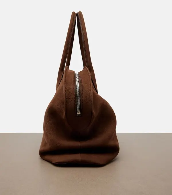 THE ROW Agnes Leather Tote Bag - Brown