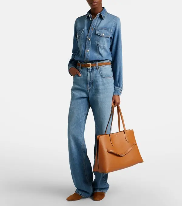 TOD'S High-rise Wide-leg Jeans