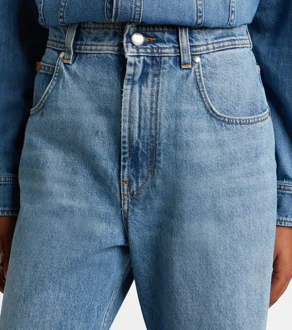 TOD'S High-rise Wide-leg Jeans