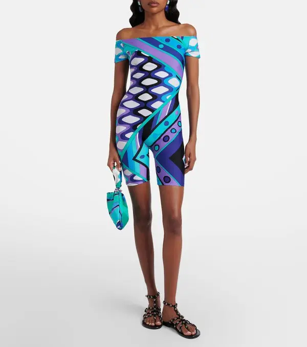 Emilio Pucci Vivara Off-shoulder Jumpsuit