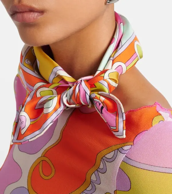 Emilio Pucci Vivara Silk Twill Scarf