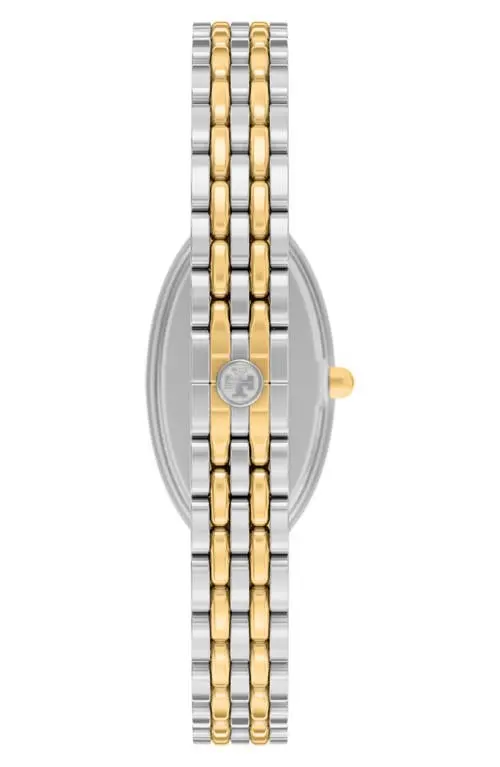 Tory Burch The Oval Elongated Bracelet Watch - Two Tone