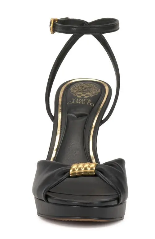 Vince Camuto Neala Ankle Strap Stiletto Sandal - Black
