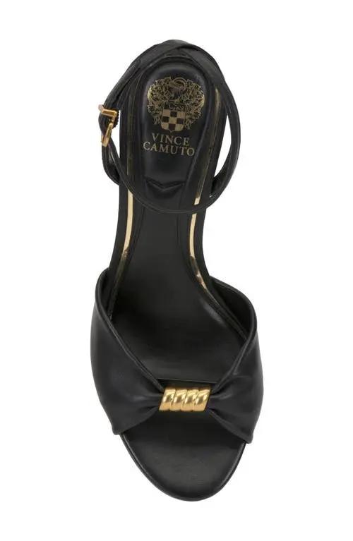 Vince Camuto Neala Ankle Strap Stiletto Sandal - Black