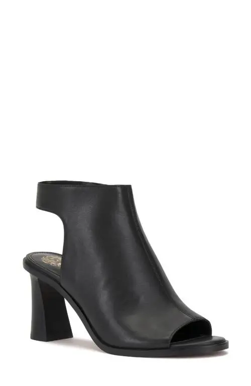 Vince Camuto Peep Toe Block Heel Sandal - Black