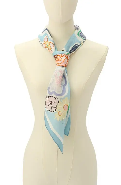 Kate Spade New York Garden Floral Silk Square Scarf
