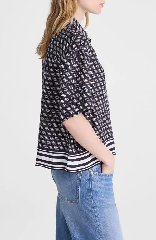 Madewell Geometric Print Boxy Shirt