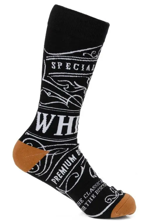 CUFFLINKS, INC. Whiskey Culture Cotton Blend Socks