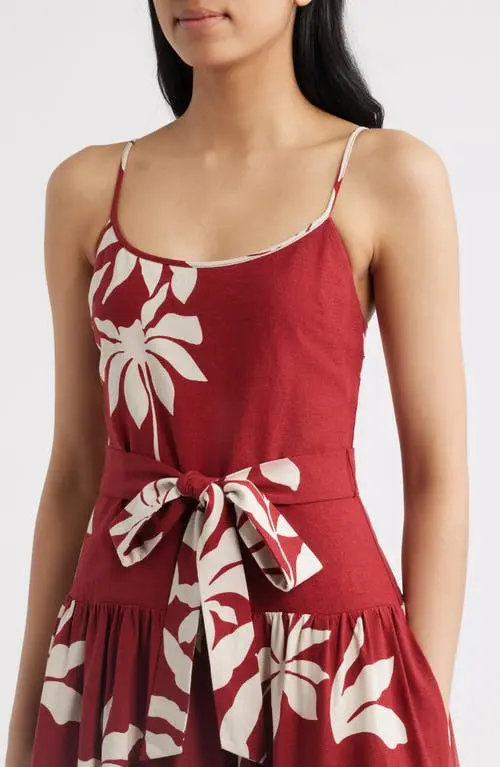 Julia Jordan Floral Print Sleeveless Maxi Dress