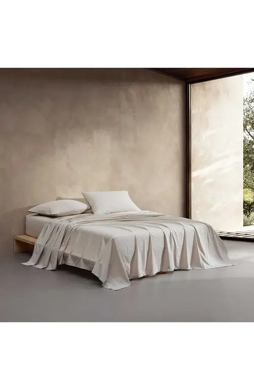 Calvin Klein Broken Grid 200 Thread Count Cotton Percale Sheet Set