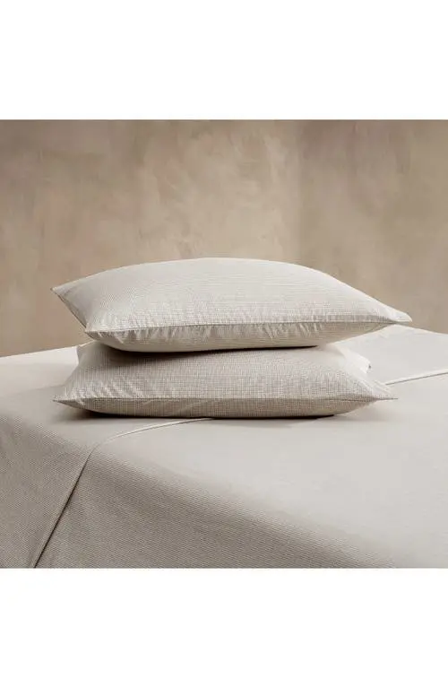 Calvin Klein Broken Grid 200 Thread Count Cotton Percale Sheet Set