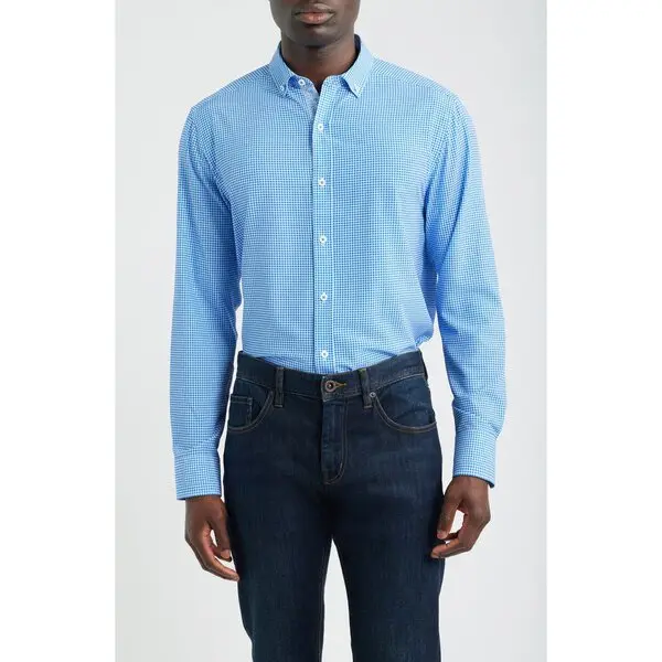 Johnston & Murphy Xc+™ Performance Game Day Gingham Button-up Shirt