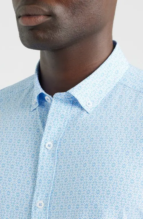 Johnston & Murphy Xc+™ Football Print Performance Button-down Shirt