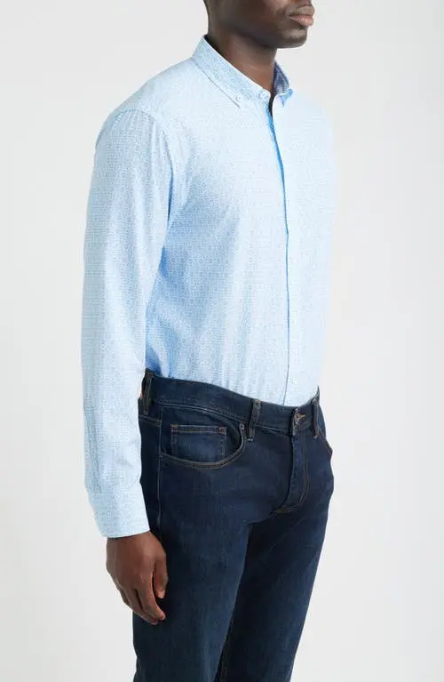 Johnston & Murphy Xc+™ Football Print Performance Button-down Shirt