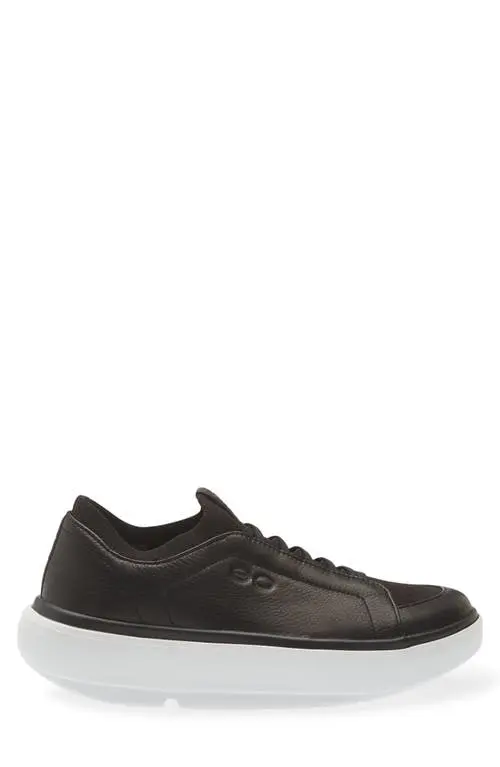OOFOS Oomg+ Club Leather Walking Shoes - Black