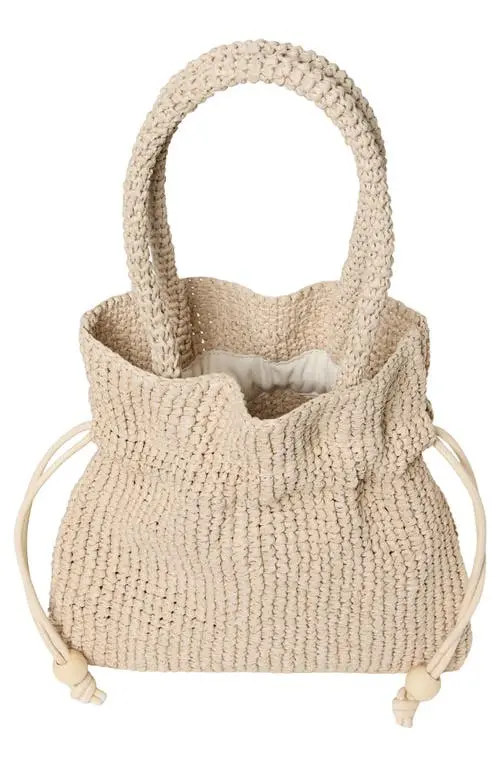 LOEFFLER RANDALL Kylie Raffia Drawstring Pouch