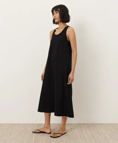 PACT Fit & Flare Organic Cotton Dress