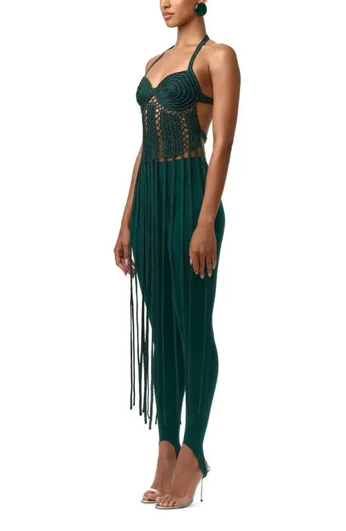 Naked Wardrobe Fringe Halter Top