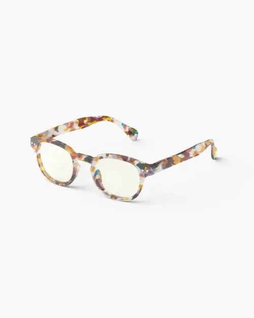 IZIPIZI Tortoiseshell Round Frame Screen Glasses