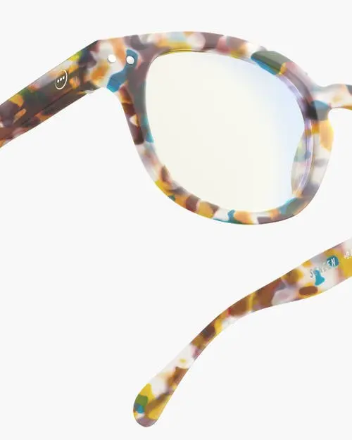 IZIPIZI Tortoiseshell Round Frame Screen Glasses