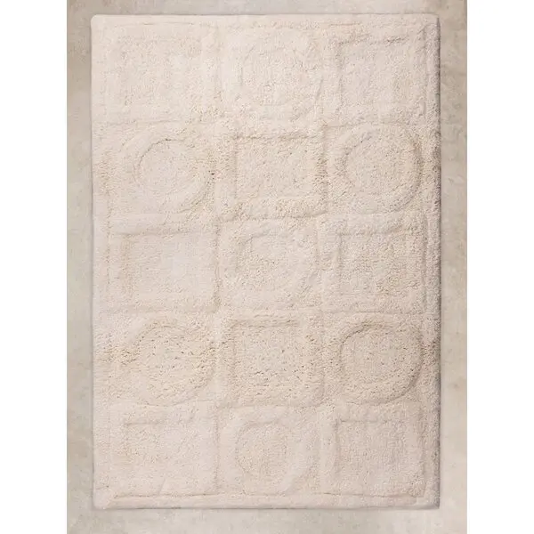 GAURI KOHLI Almaty Bath Mat 24"x36 - Ivory