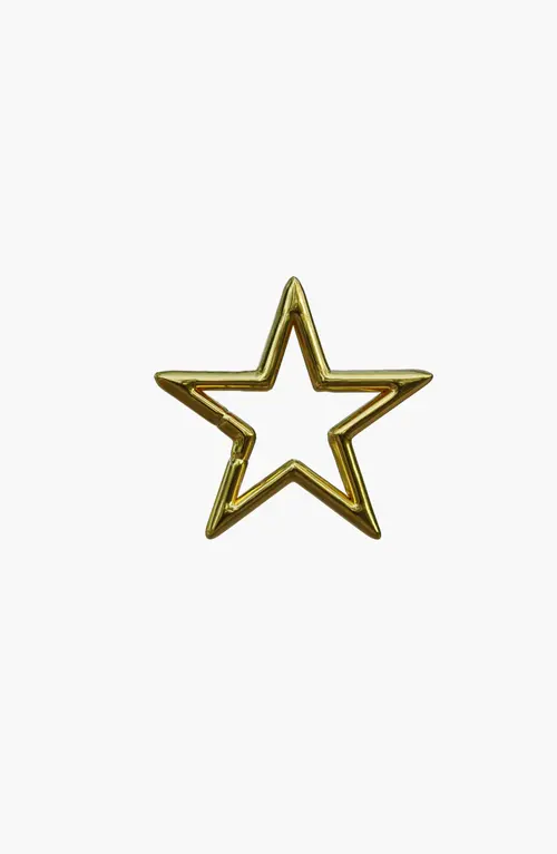 SPICY DAN Star Carabiner Charm In 18-karat Plated