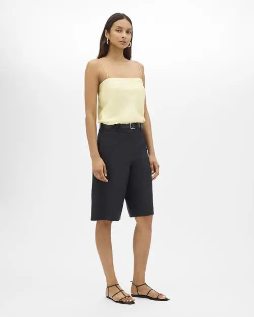 Another Tomorrow Linen Bermuda Pant