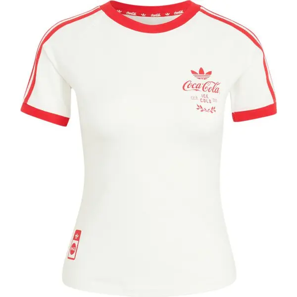 Adidas X Coca-cola® 3-stripes Ringer T-shirt - Core White