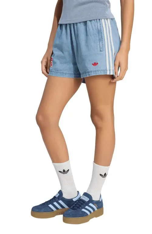 Adidas Striped Denim Shorts