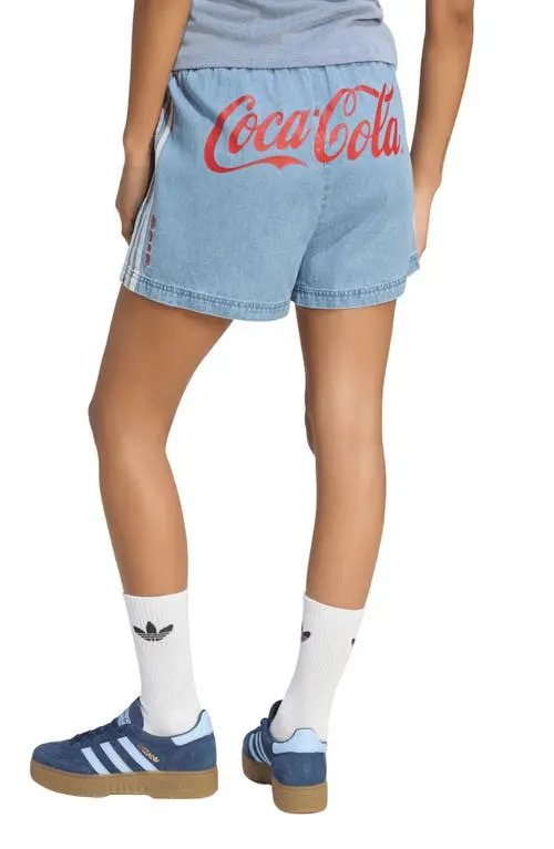 Adidas Striped Denim Shorts