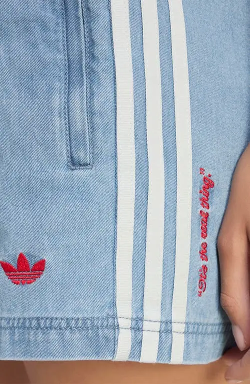 Adidas Striped Denim Shorts