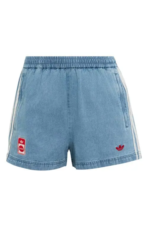 Adidas Striped Denim Shorts