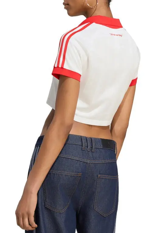 Adidas X Coca-cola Cropped Polo Jersey